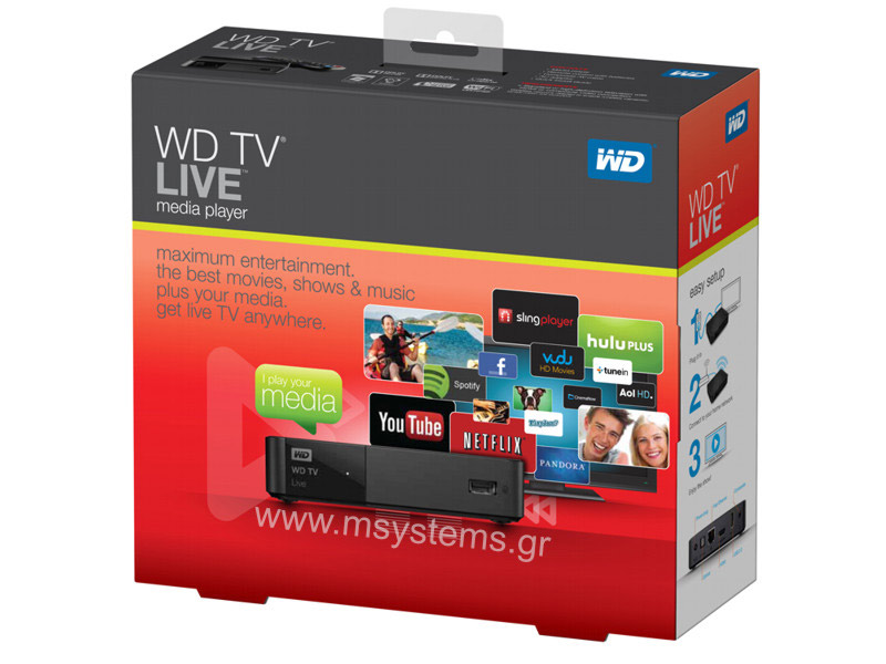 Western Digital TV Live Streaming Media Player WDBGXT0000NBK | Media ...