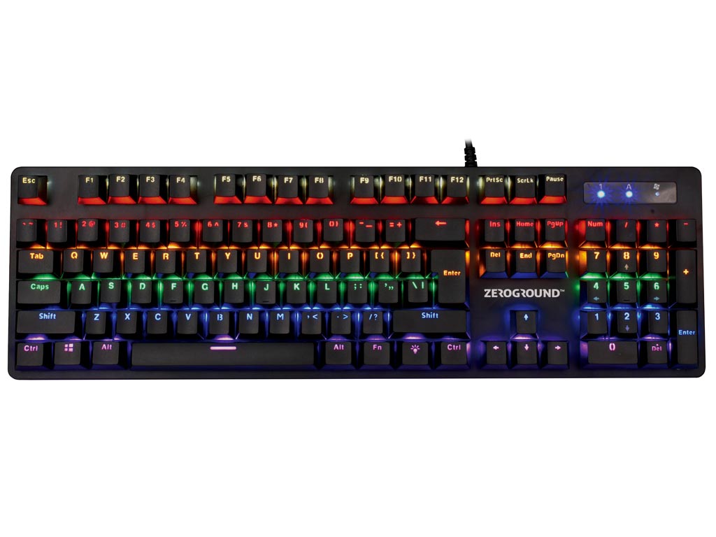 ZeroGround Simeto RGB Mechanical Gaming keyboard - ZeroGround Blue ...