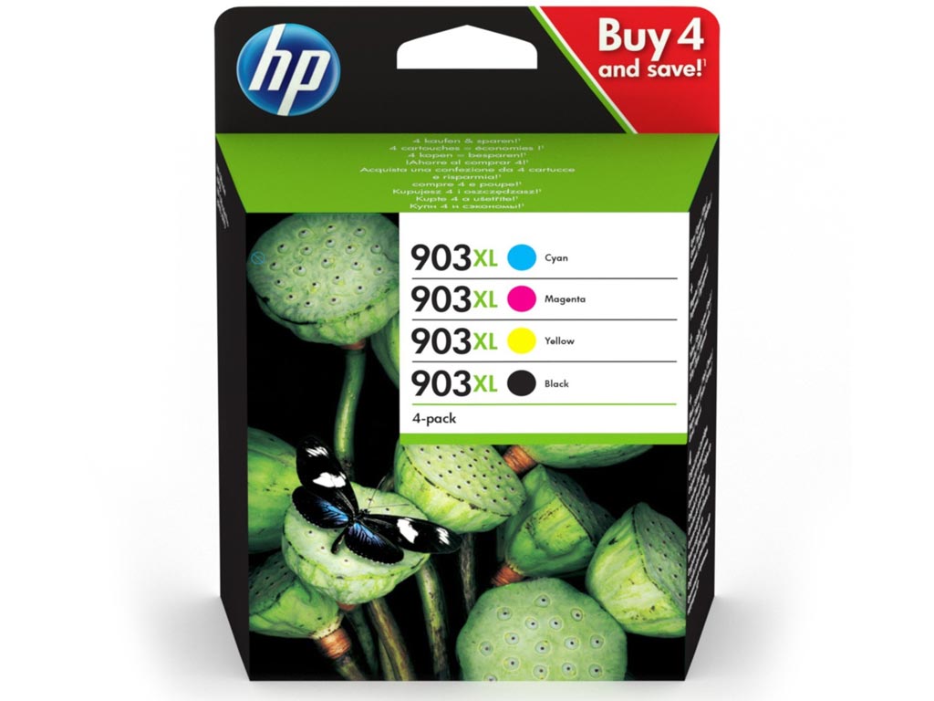 HP 903XL 4-Pack High Yield Original Ink Cartridge 3HZ51AE | Μελάνια ...