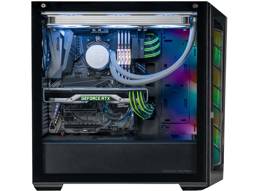 Cooler Master MasterBox MB520 ARGB Windowed Mid-Tower Case Tempered ...