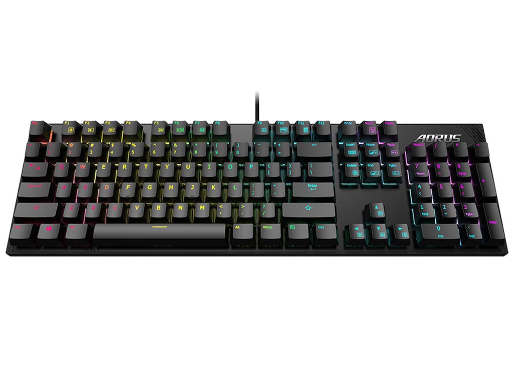 Gigabyte AORUS K1 RGB Mechanical Gaming Keyboard - Red Switch - US ...