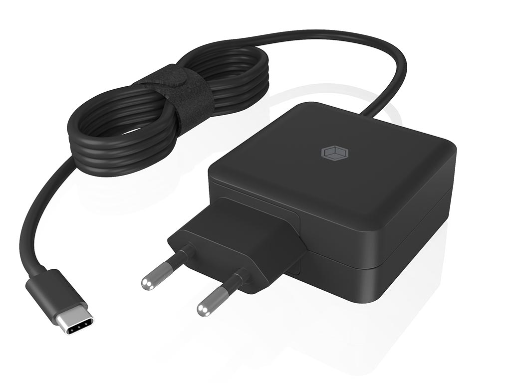RaidSonic Icy-Box Universal 65W Wall Charger with USB Type-C with USB ...