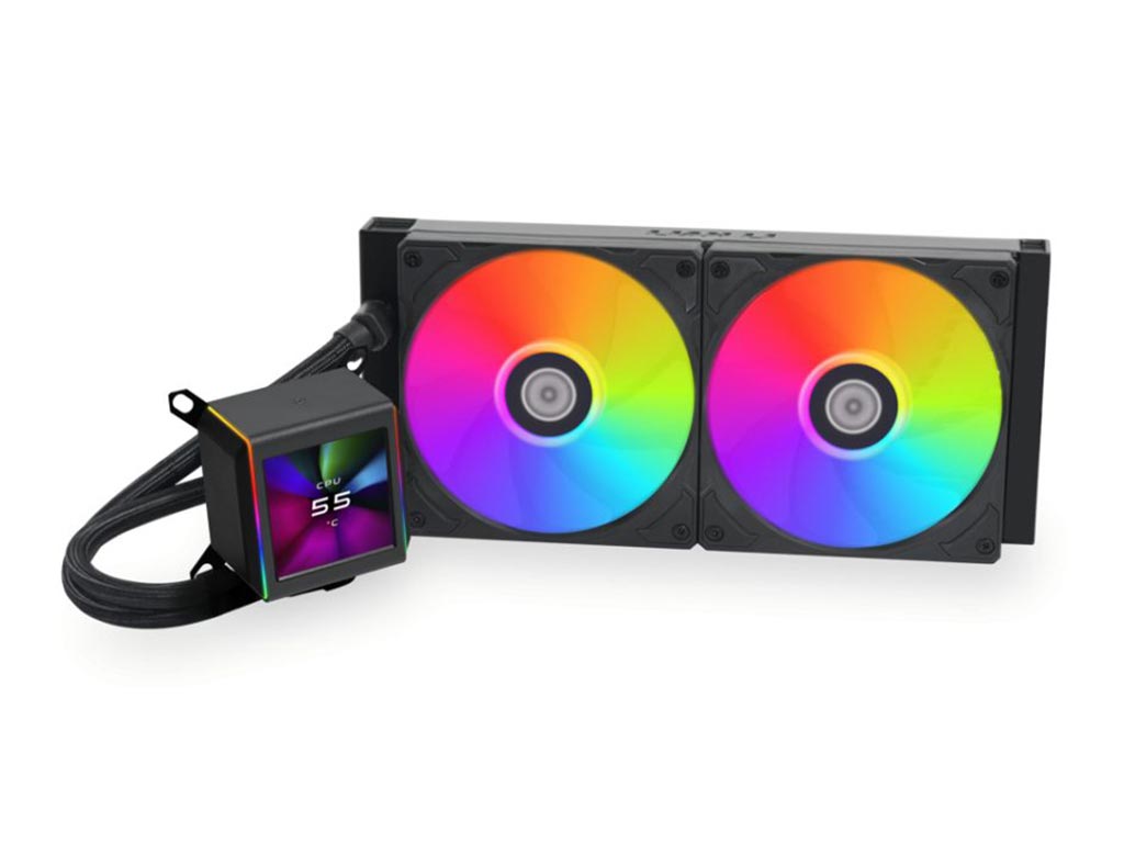 Lian Li Galahad II LCD 280 ARGB AIO Liquid Cooler - Black GA2ALCD28B ...
