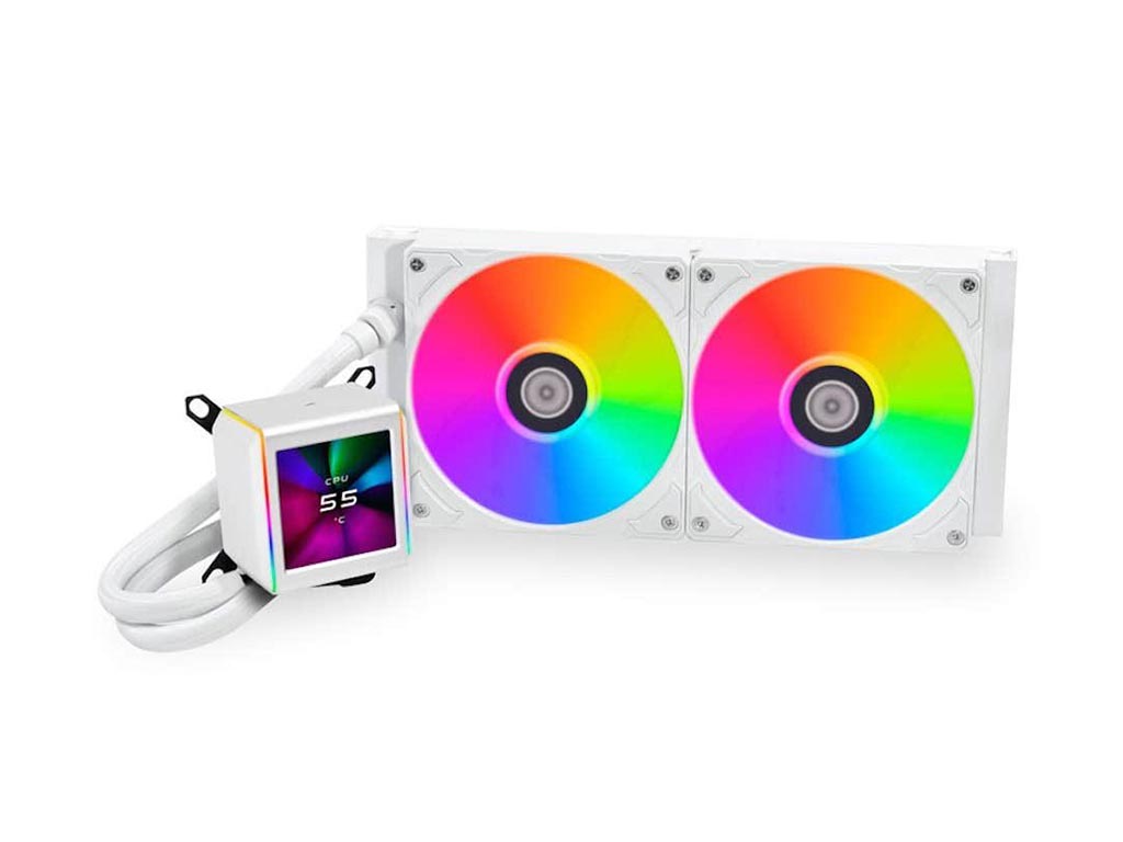 Lian Li Galahad II LCD 280 ARGB AIO Liquid Cooler - White [GA2ALCD28W ...