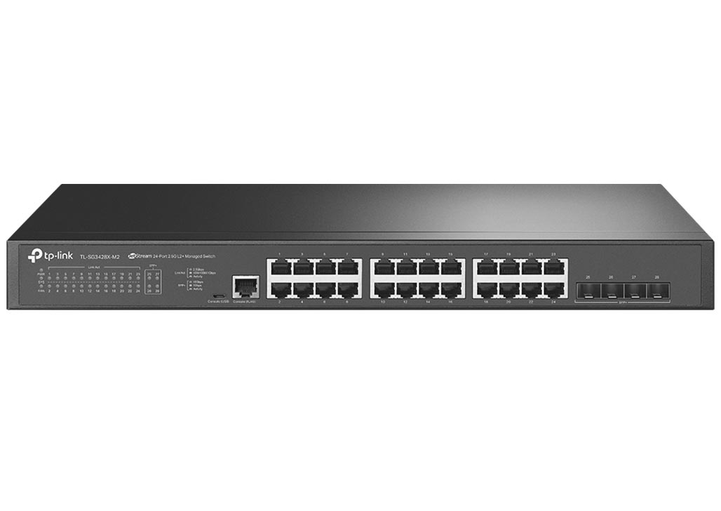 Tp-Link Omada SG3428X-M2 24-Port 2.5G L2+ Managed Switch with 4-Port ...