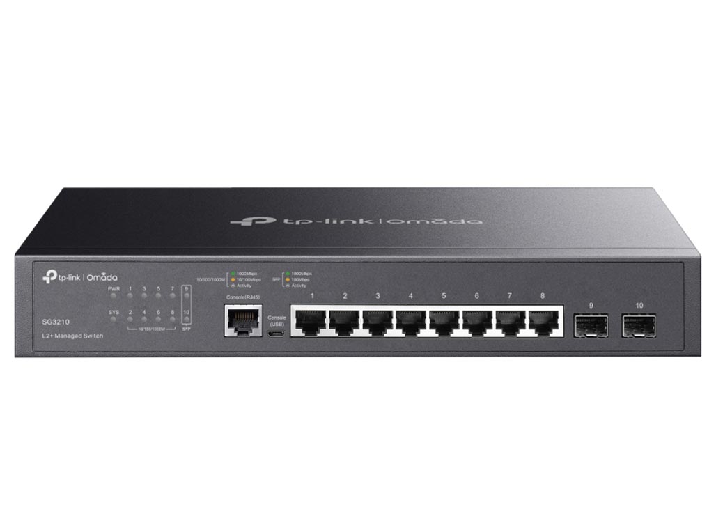Tp-Link Omada SG3210 8-Port 1G L2+ Managed Switch with 2-Port 1G SFP V1 ...