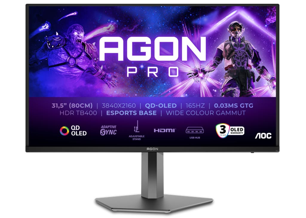 AOC AG326UD Ultra HD 31.5¨ Wide QD-OLED - 165Hz / 0.03ms - Nvidia G ...