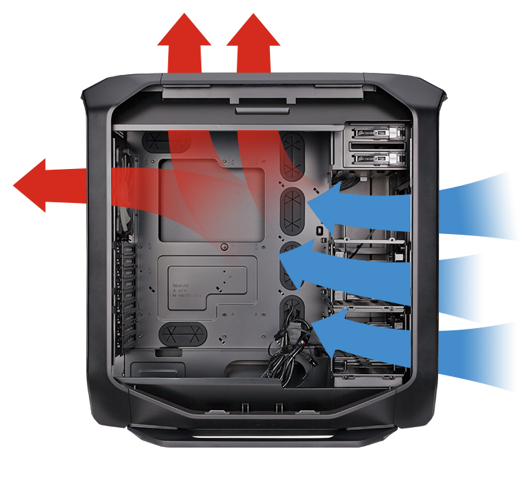 Corsair Graphite Series 780T Full-Tower Windowed Case - Black CC ...